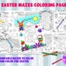 Easter Maze Coloring Pages - Printable Mazes for Kids - 10 Pages ...