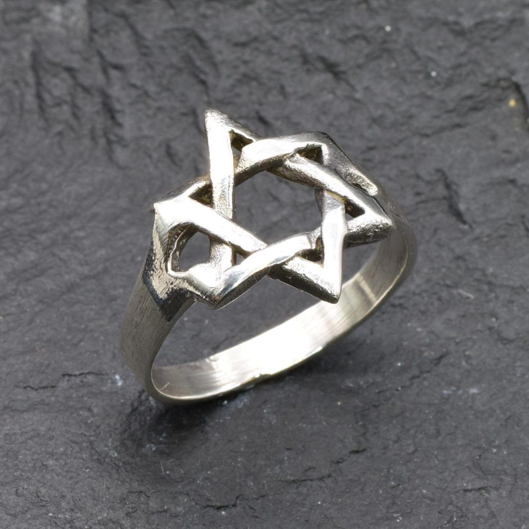 Star Ring, Star of David, Silver Star Ring, Jewish Ring, Six-pointed ...