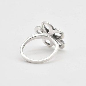 Large Flower Ring, Flower Ring, Cut Out Flower, Five Petal Flower ...