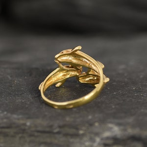 Gold Dolphin Ring Dolphins Ring Gold Plated Ring Animal - Etsy