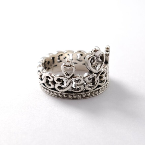 Sterling silver tiara ring store