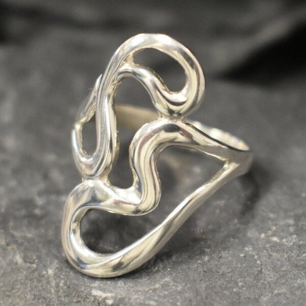 Unique Silver Ring - Etsy
