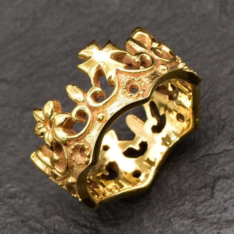 18k Gold Ring - Etsy