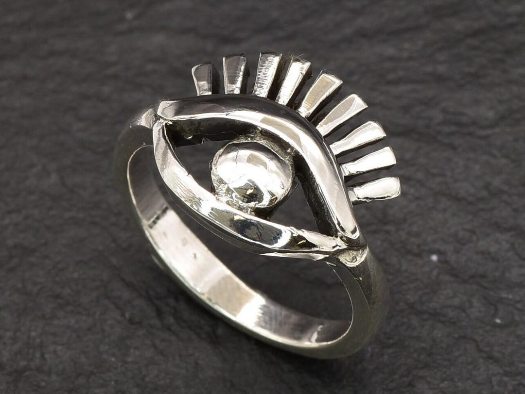 Egyptian Eye Ring, Silver Eye Ring, Evil Eye Ring, Eye Ring, Eye of ...