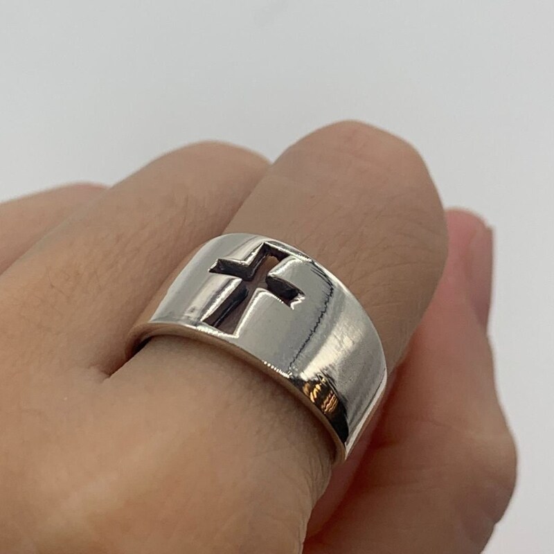 Cross Ring - Etsy