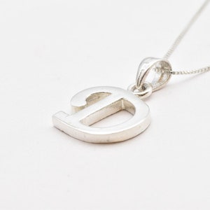 Letter D Pendant, Capital D Pendant, Initial D Necklace, Alphabet ...