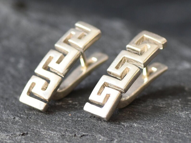 Aztec Earrings Swirl Earrings Tribal Earring Symbolic - Etsy UK