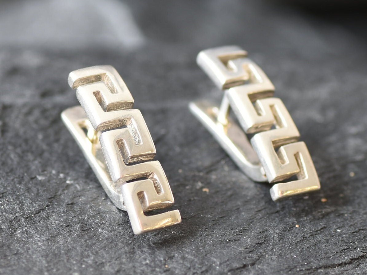 Aztec Earrings Swirl Earrings Tribal Earring Symbolic - Etsy UK