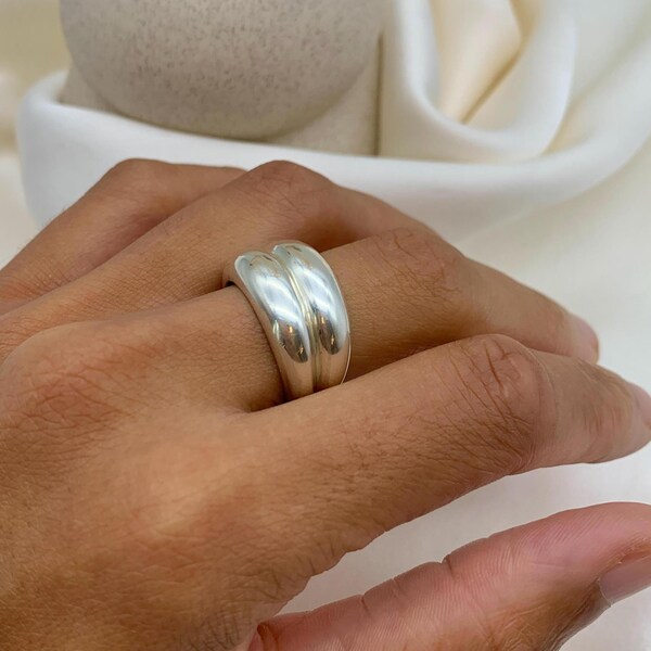 Thick Silver Rings - Etsy