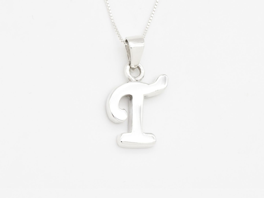 Letter T Pendant Capital T Pendant Initial T Necklace - Etsy