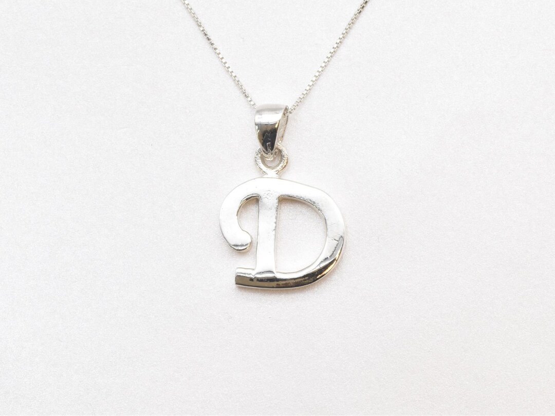 Letter D Pendant Capital D Pendant Initial D Necklace - Etsy