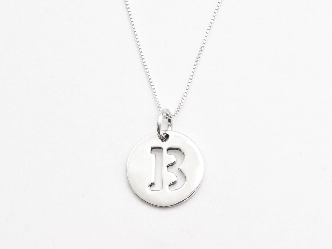 Letter B Pendant, Big Letter Necklace, Silver Disc Pendant, Solid ...