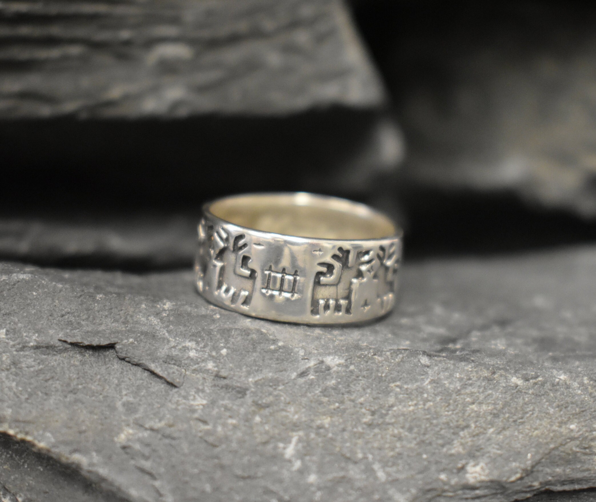 Reindeer Ring Rudolf the Reindeer Solid Silver Ring - Etsy UK