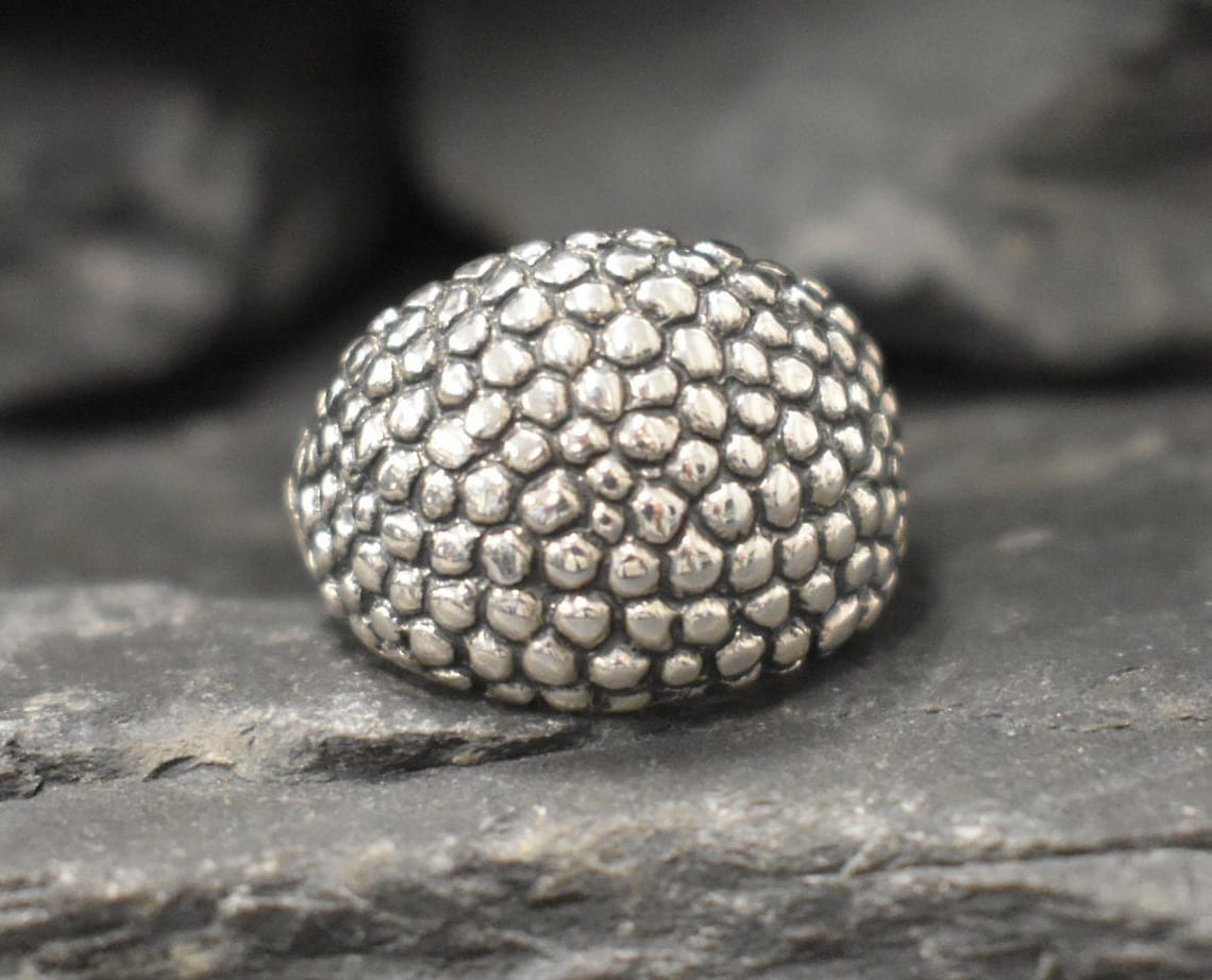 Sphere Ring Statement Ring Silver Round Ring Unique Silver | Etsy