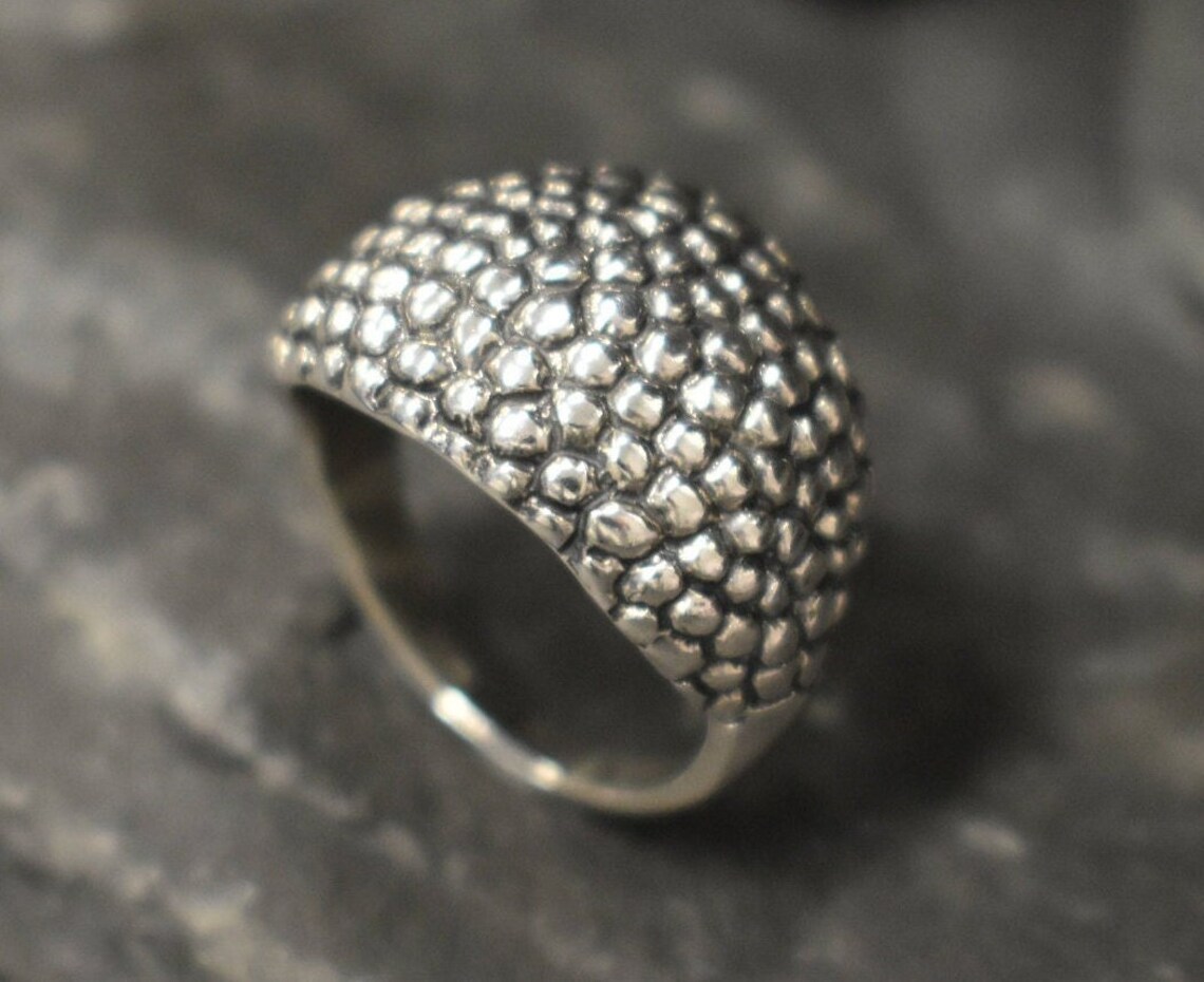 Sphere Ring Statement Ring Silver Round Ring Unique Silver | Etsy