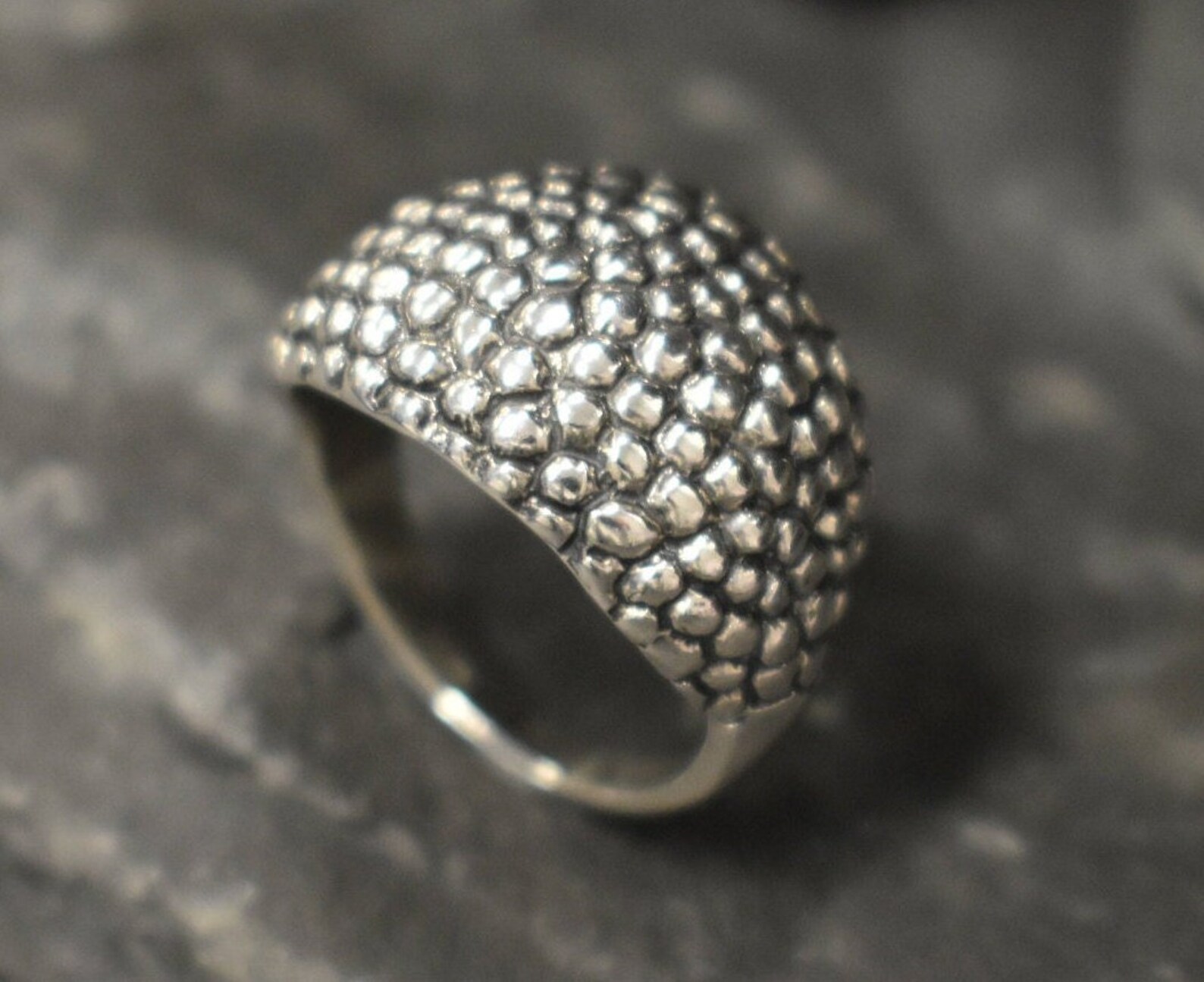 Sphere Ring Statement Ring Silver Round Ring Unique Silver | Etsy