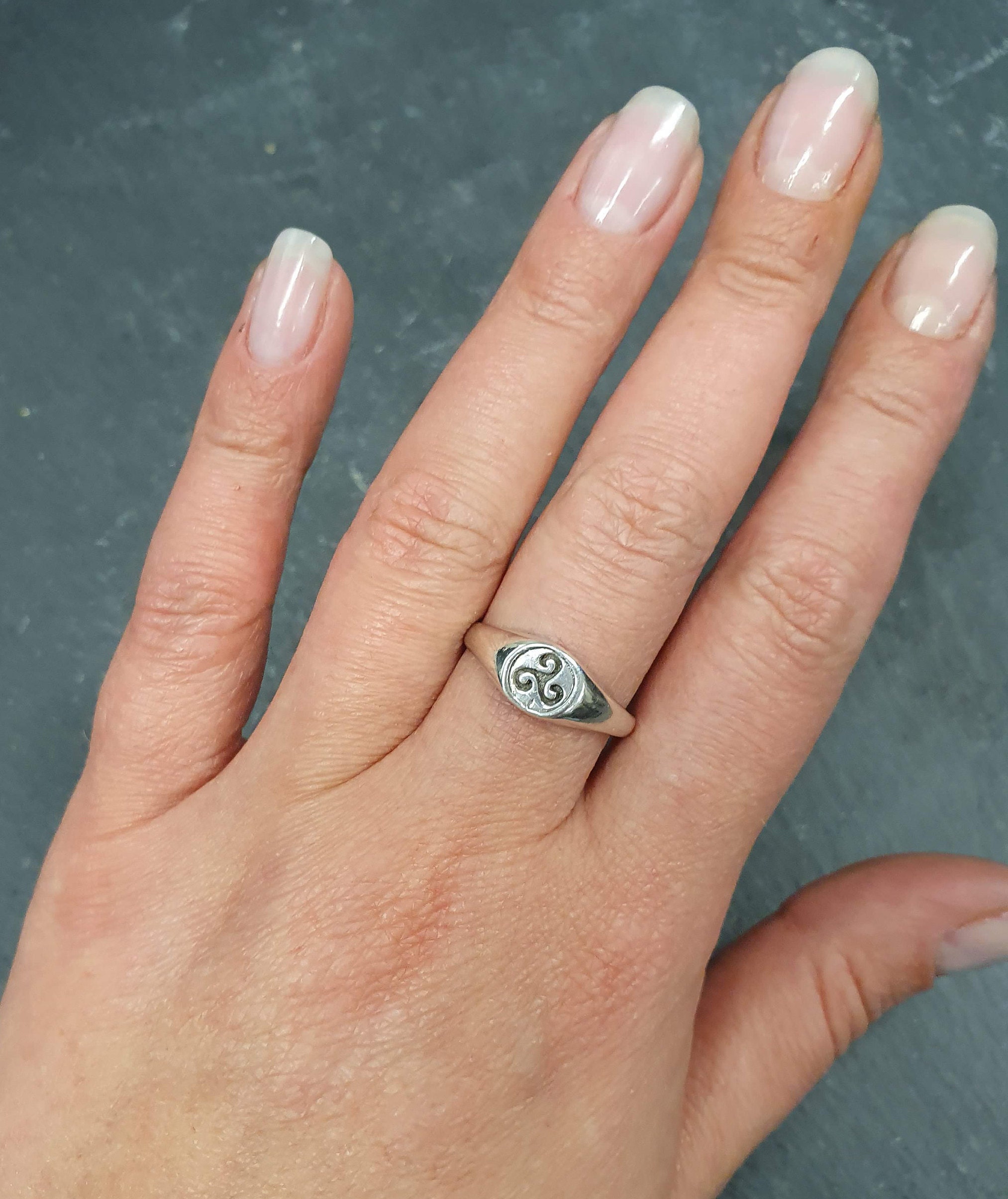 Triskelion Ring Triskele Ring Triple Spiral Ring Symbolic - Etsy