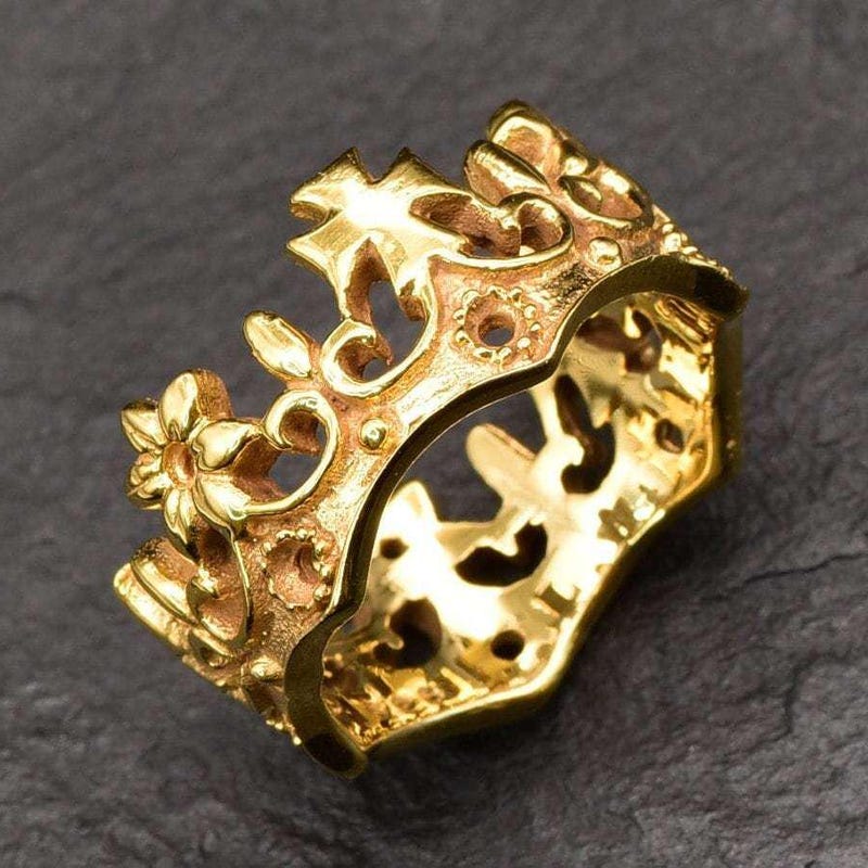 18k Gold Ring - Etsy