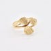 Gold Leaf Ring, Textured Leaf Ring, Statement Leaf Band, Gold Vine Ring ...