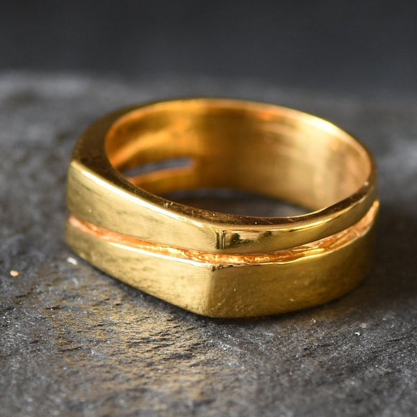 Flat Wedding Rings - Etsy