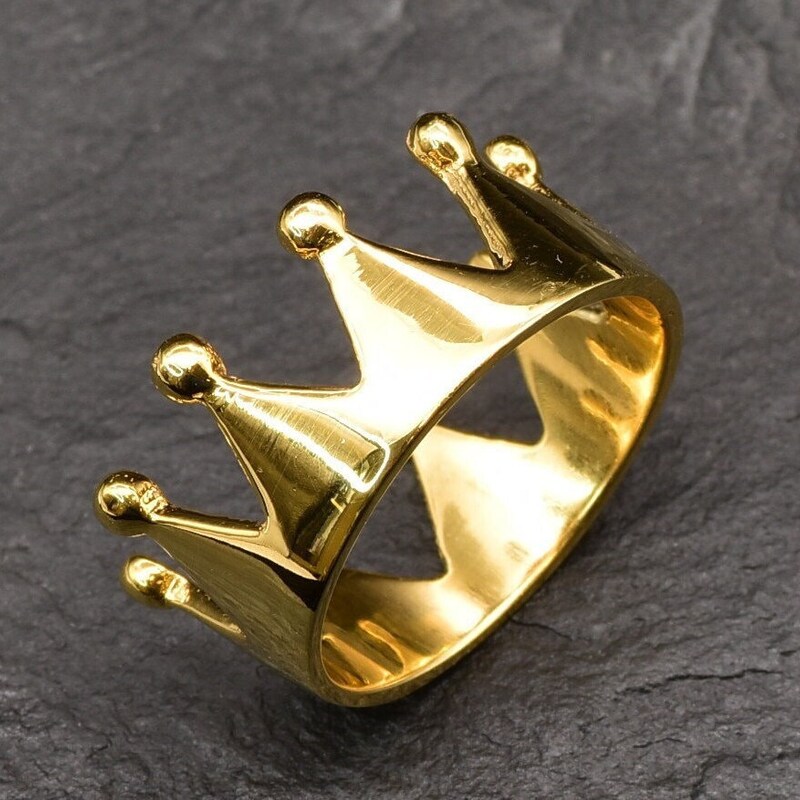 Gold Crown Ring - Etsy