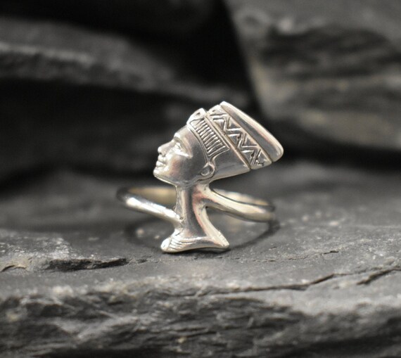 Nefertiti Ring Egyptian Ring Egyptian Silver Ring Egyptian | Etsy
