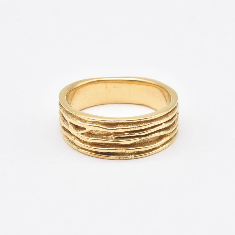 Modern Gold Ring - Etsy