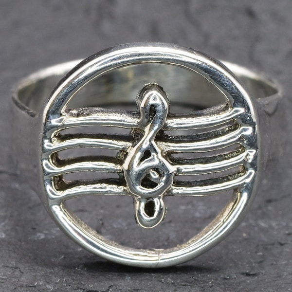 Treble Clef Ring - Etsy