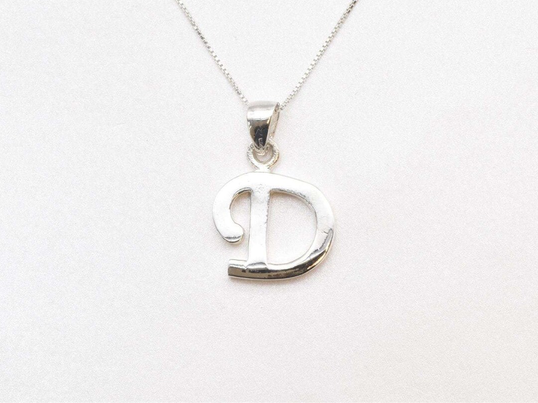 Letter D Pendant, Capital D Pendant, Initial D Necklace, Alphabet ...