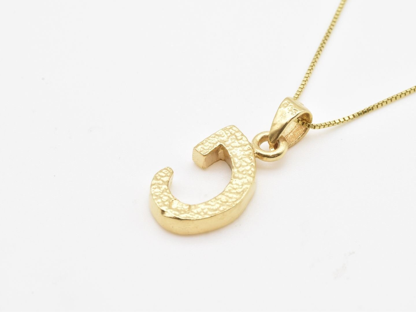 Letter C Gold Pendant, Capital C Pendant, Initial C Necklace, Alphabet ...