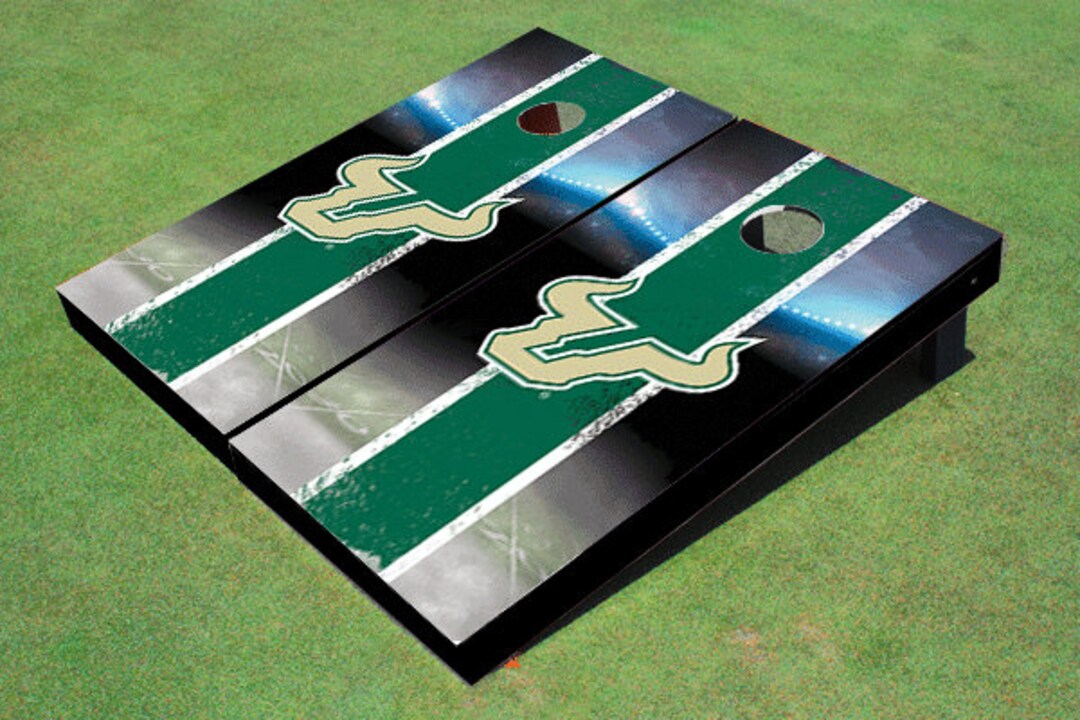 USF Bulls Cornhole Boards: Green Field Theme - Official NCAA Licensed ...