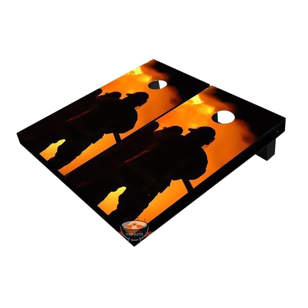 Fire Fighter Cornhole Boards, Complete Outdoor Game Set With 2 Boards ...