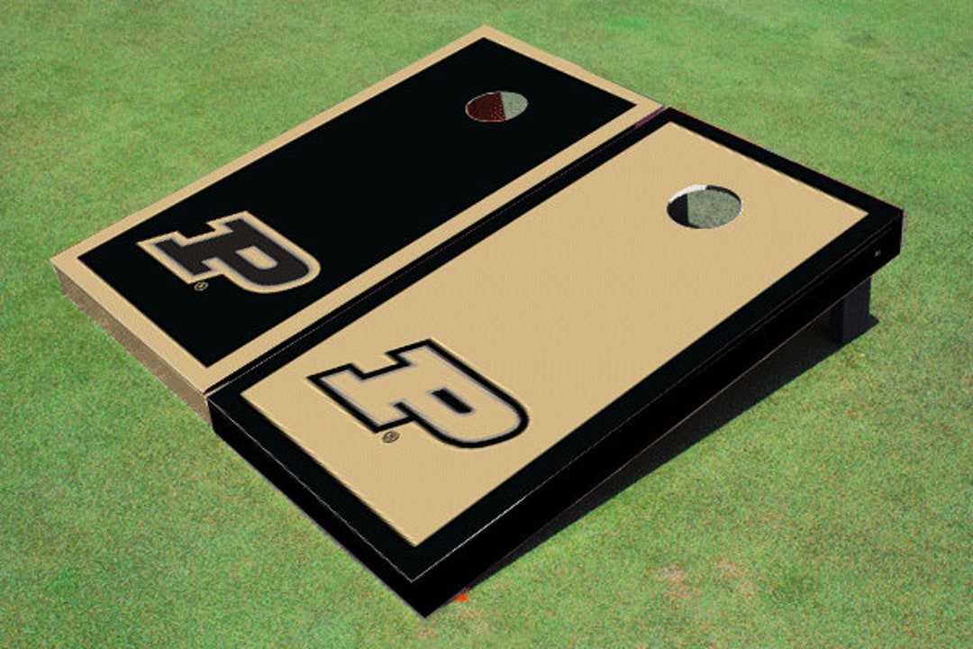 Purdue Boilermakers Alternating Border Cornhole Set, Officially ...
