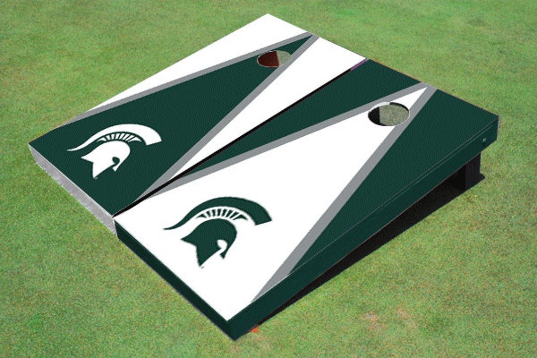 Michigan State Spartans Alternating Triangle Cornhole Set, Officially ...