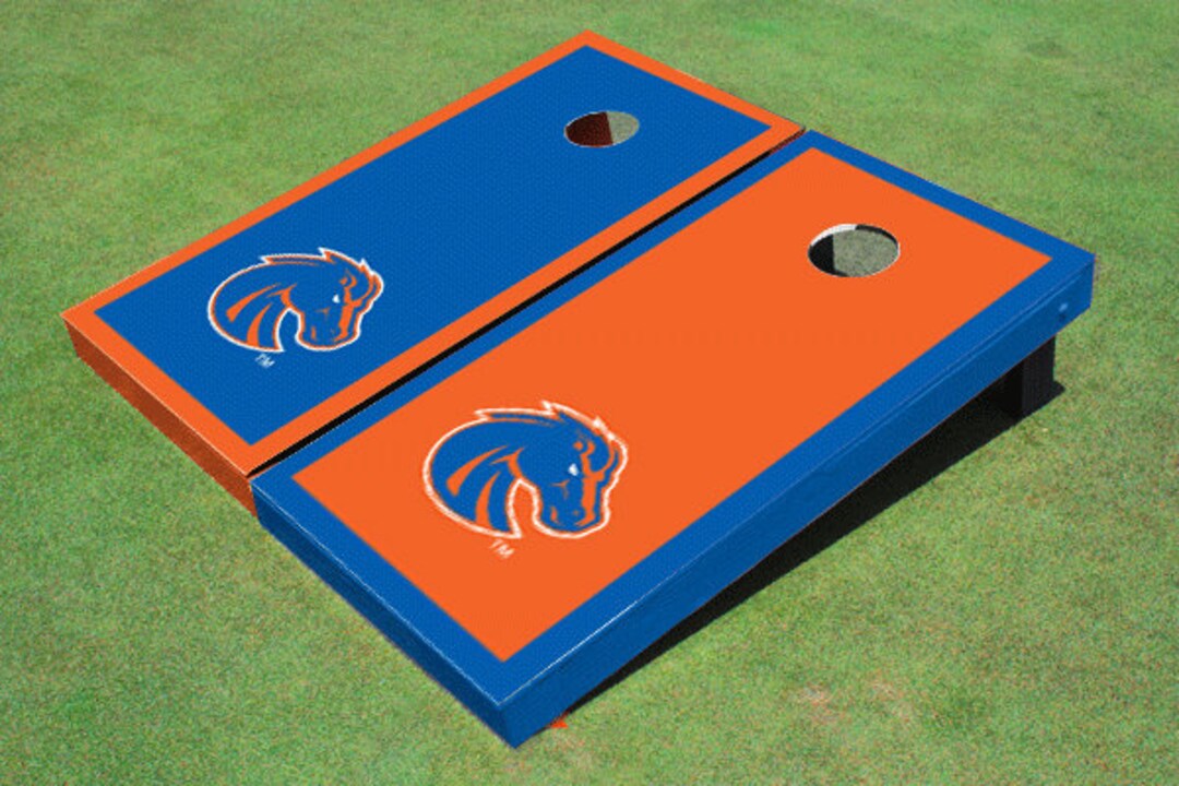 Boise State Broncos Cornhole Set - Portable Outdoor Lawn Game - Etsy