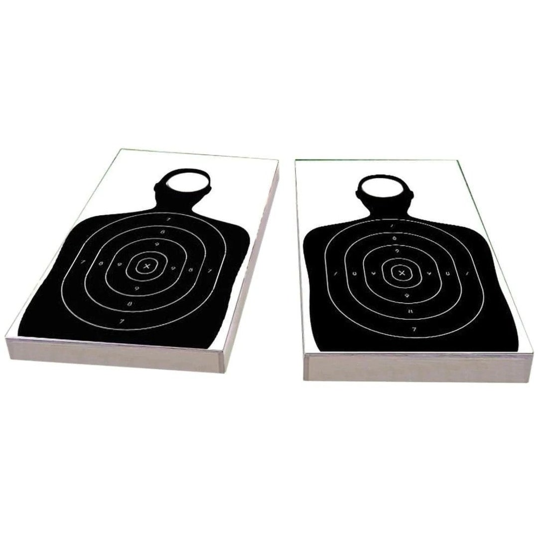 Gun Range Target Cornhole Boards, Complete Outdoor Game Set With 2 ...