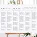 Minimalist Seating Chart Template, Modern Editable Instant Download ...