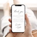 Electronic Thank You Note Template, Digital Wedding Thank You Evite ...