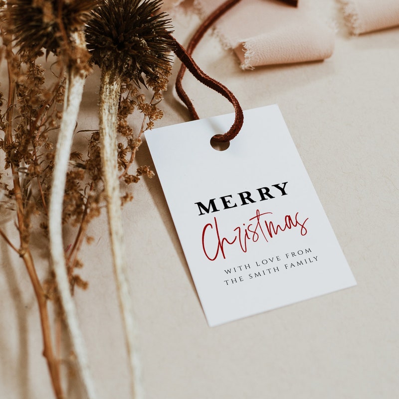 Personalized Christmas Tags - Etsy