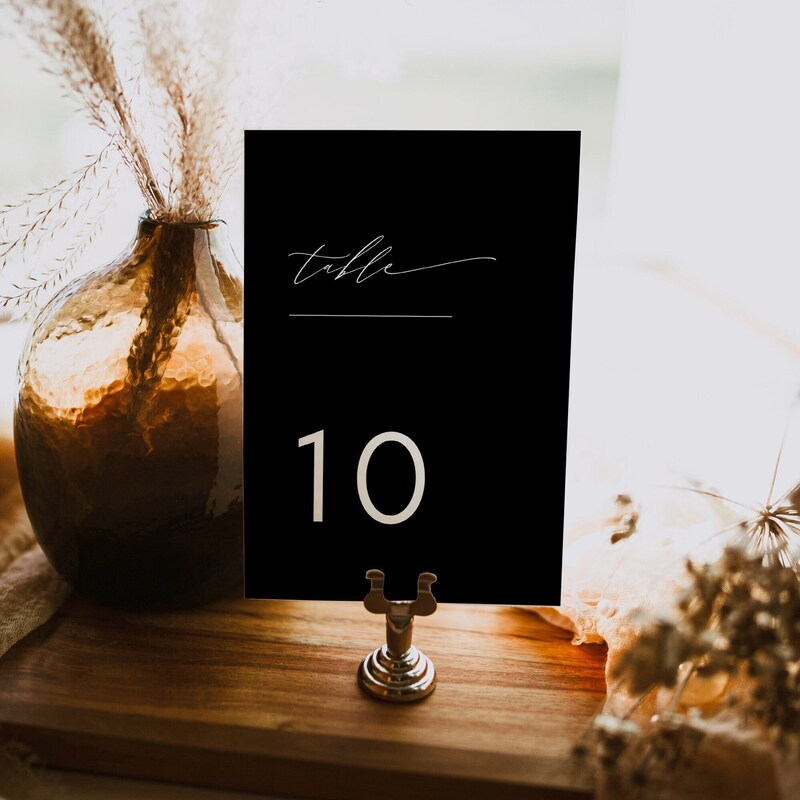 Table Number Frames - Etsy UK