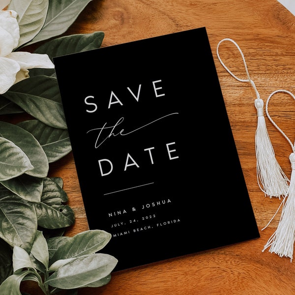 Simple Save the Date - Etsy