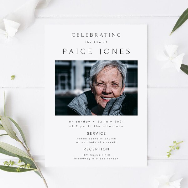 Reception Card - Etsy