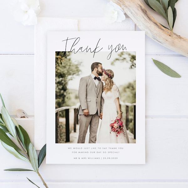 Digital Photo Card Template - Etsy