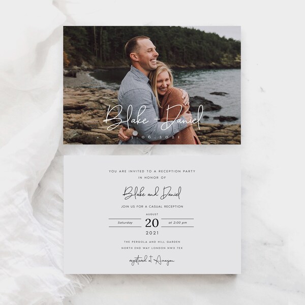 Reception Invitation - Etsy