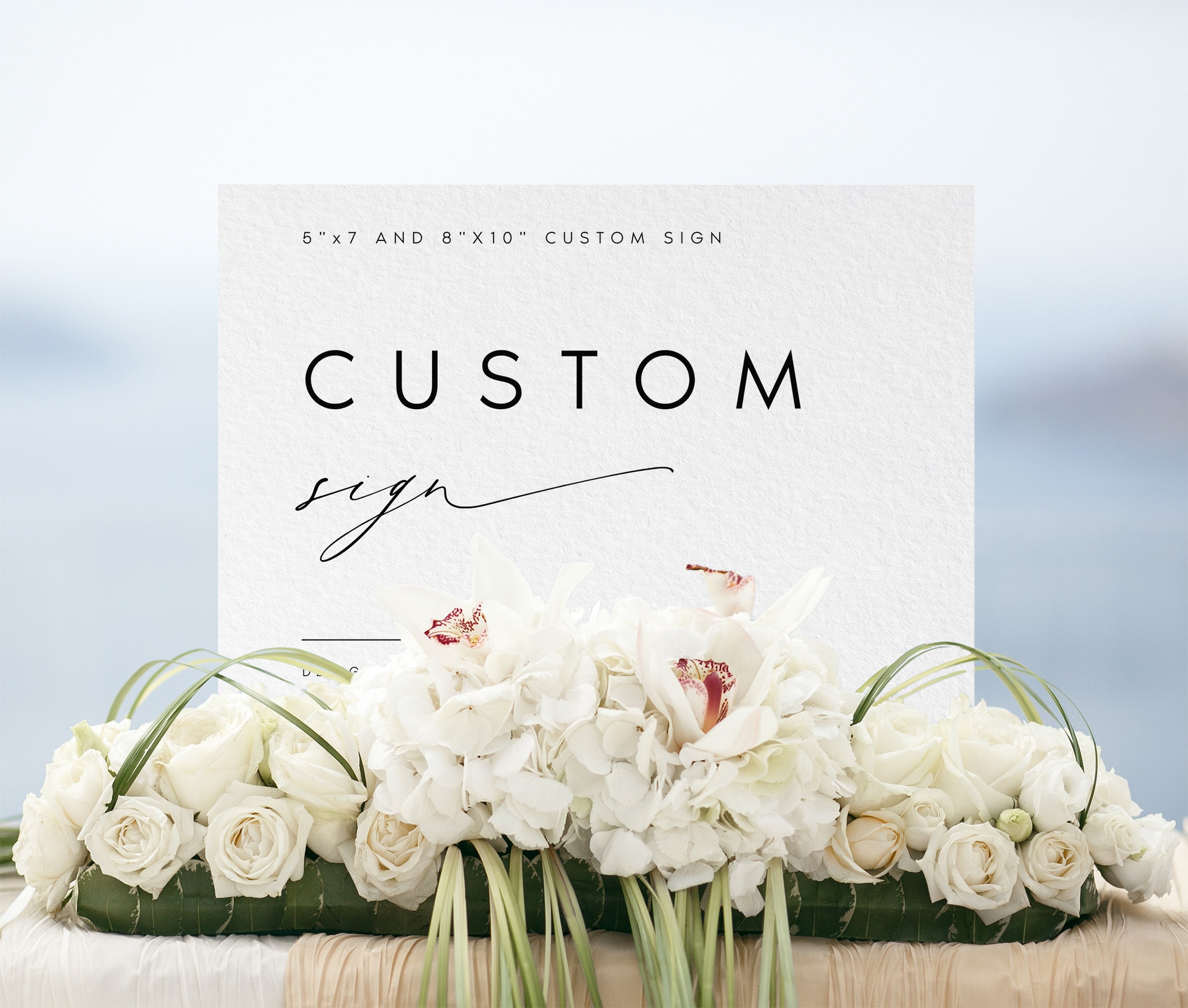 Calligraphy Custom Sign Landscape 8x10 and 5x7 Instant - Etsy