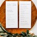 Modern Wedding Program Template, Minimalist Order of Service, Printable ...