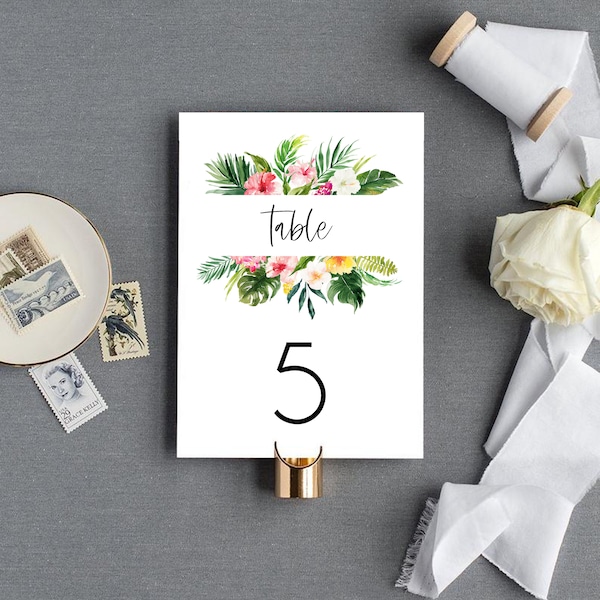 Beach Table Number - Etsy