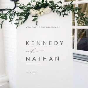 PRINTED Wedding Welcome Sign, Wedding Decor, Foam Board Wedding Signage ...