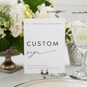 Editable Custom Wedding Sign Template, Bridal Shower Sign, Create Any ...