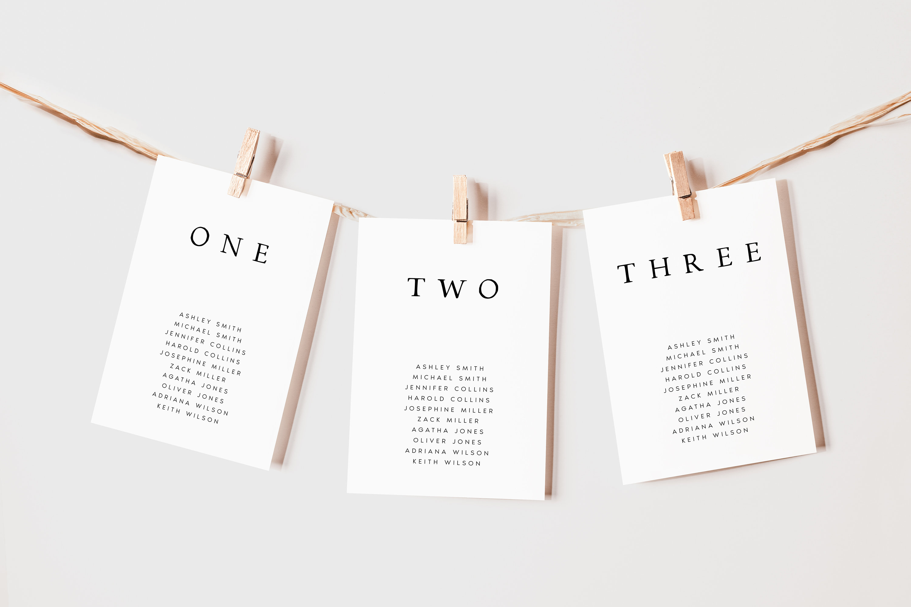 Minimalist Wedding Seating Plan Cards Template (instant Download) LZBTH ...